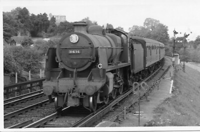 BRITISH RAILWAY B.R Photograph - Steam Loco 31636 Near Reigate Circa ...