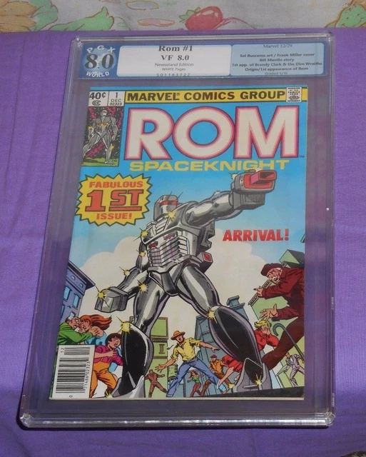 ROM SPACEKNIGHT #1 PGX 8.0 graded comic Space Knight $75.00 - PicClick