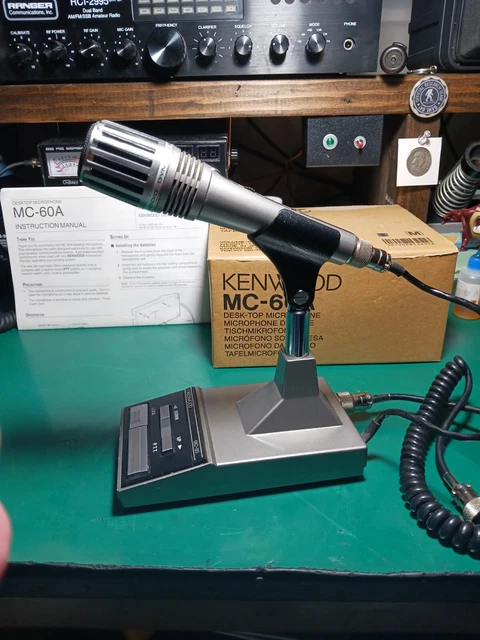 KENWOOD MC-60 MIC With Box And Manual NICE $100.00 - PicClick