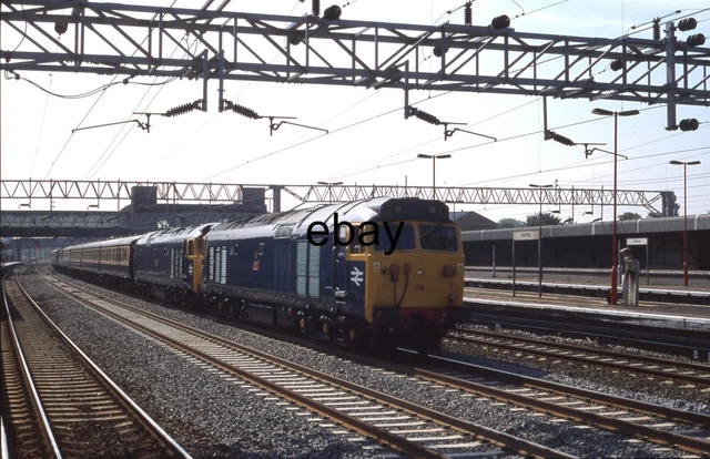 35MM RAILWAY SLIDE - BR Diesel Loco Class 50. 50031 & 50049 @ Stafford ...