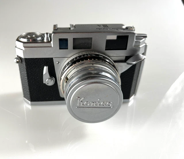 KONICA IIIA RANGEFINDER Camera Hexanon 50mm f/1.8 JAPAN, 1958 EUR 115 ...