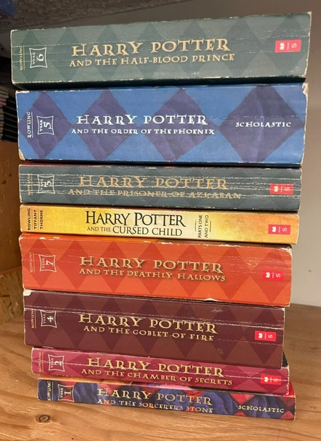 HARRY POTTER PAPERBACK complete set 1 to 8 paperbacks by J. K. Rowling ...