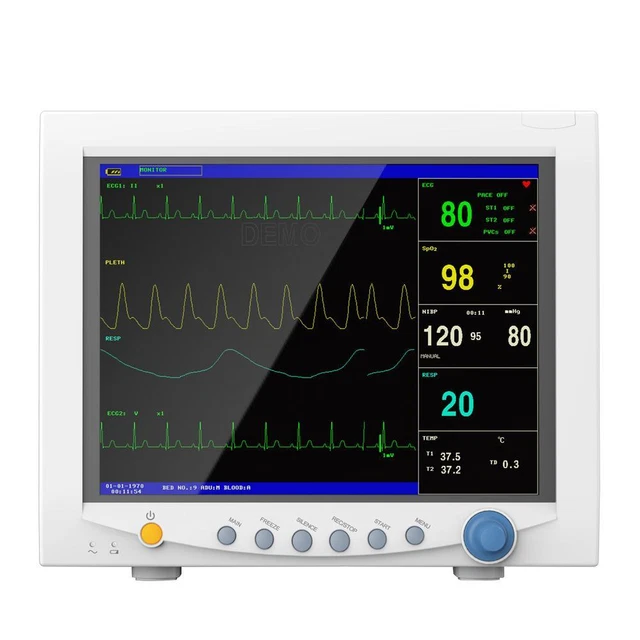 MULTI-PARAMETER 12.1 INCH Screen CMS7000 Portable Patient monitor ICU ...