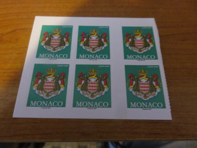 TIMBRE ARMORIE MONACO Verte 2022 EUR 1,50 - PicClick FR