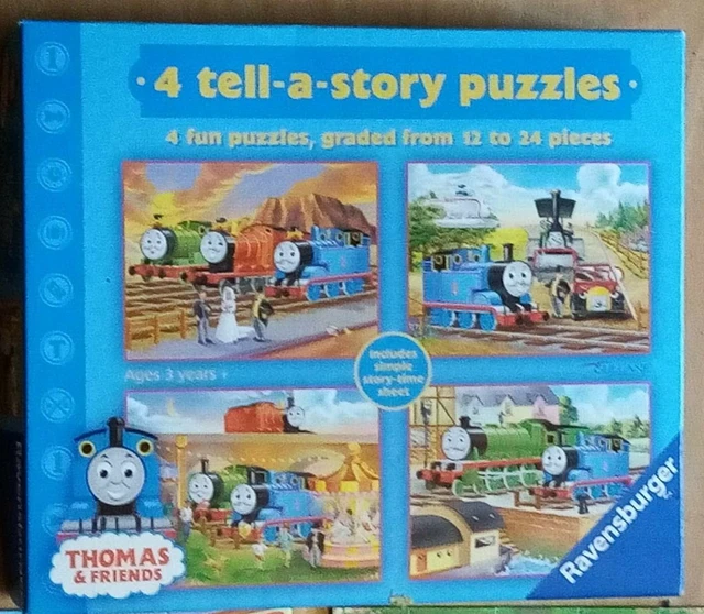 RAVENSBURGER THOMAS & Friends Tell a Story Jigsaw Puzzles 4 In A Box £1 ...