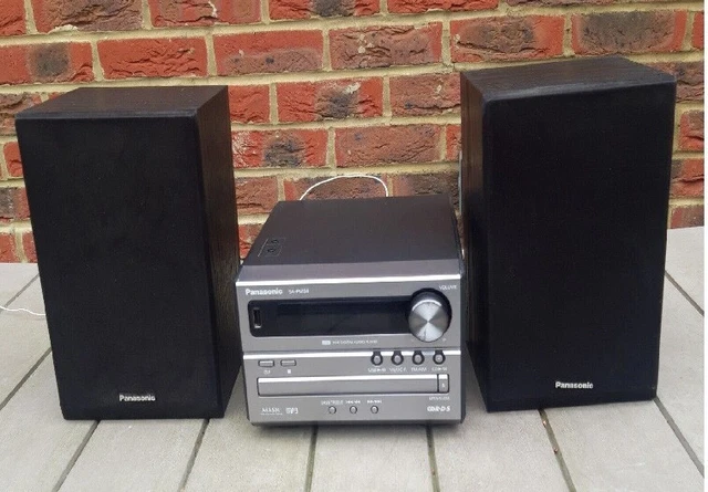 PANASONIC SA-PM04 MICRO Hi-fi Bookshelf Stereo System FM/AM USB MP3 CD ...