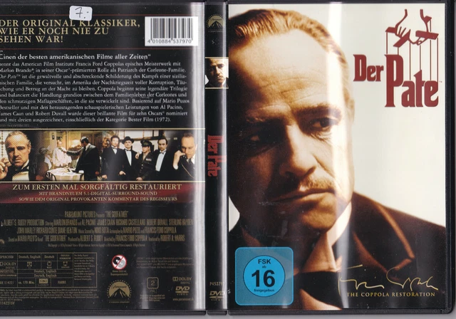 DER PATE - (Marlon Brando, Al Pacino...) DVD near mint £5.21 - PicClick UK