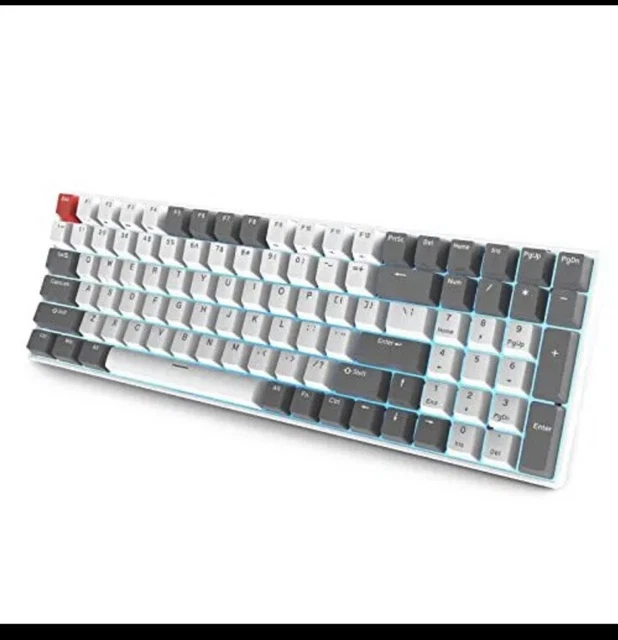 RK ROYAL KLUDGE RK100 Wireless Mechanical Keyboard Bluetooth5.1/2.4G ...