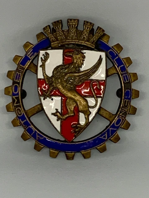 ANCIEN ORIGINAL ÉCUSSON ou badge Automobile club Genova EUR 120,00 ...