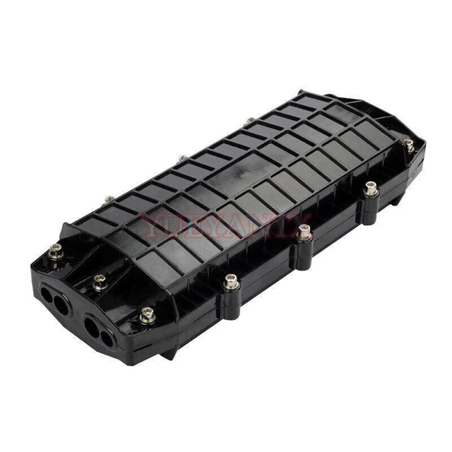 HORIZONTAL FIBER OPTIC Splice 4 in 4 out Jointing Cable Box Closure Box ...