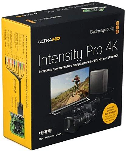 BLACKMAGIC DESIGN CAPTURE Carte Intensité Pro 4K HDMI pour Linux, Windows 003062 EUR 265,40 ...