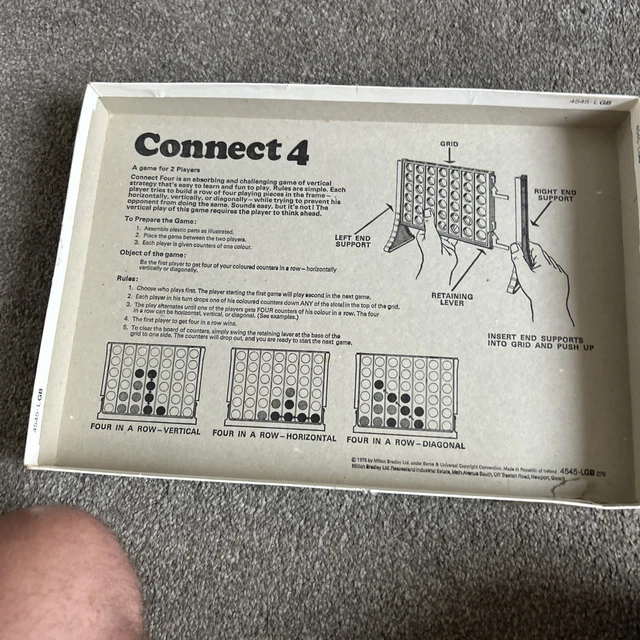 CONNECT 4 ORIGINAL strategy game Vintage 1976 100% Complete Retro ...