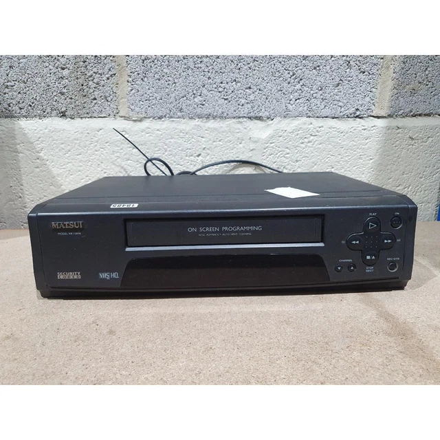MATSUI VX-1107A VHS Video Cassette Player Black 14W Auto Head Cleaning ...