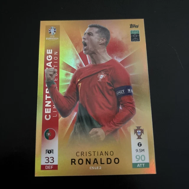 MATCH ATTAX EURO 2024 scène centrale édition limitée Cristiano Ronaldo ...