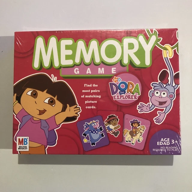 DORA THE EXPLORER Memory Game Card Matching Nick Jr. Hasbro Milton ...
