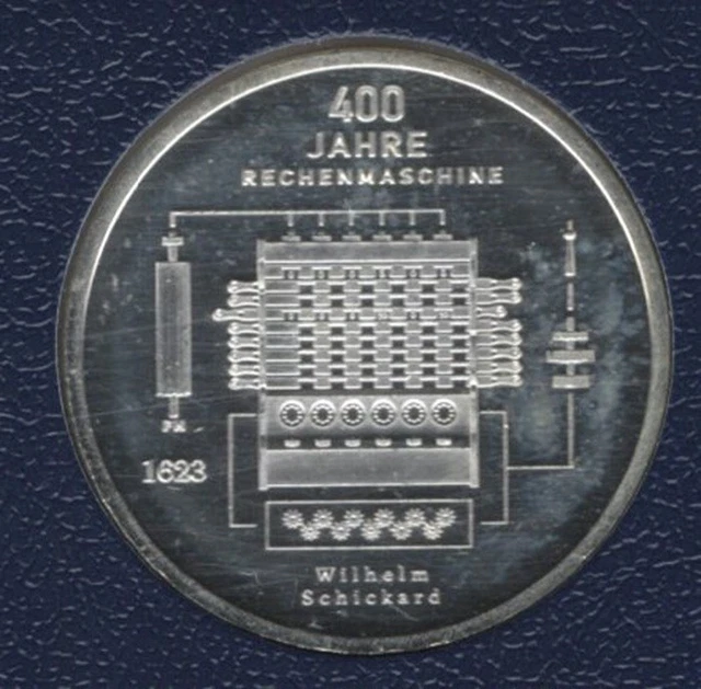 20 EURO SILBERMÜNZE - 400 Jahre Rechenmaschine von Wilhelm Schickard ...