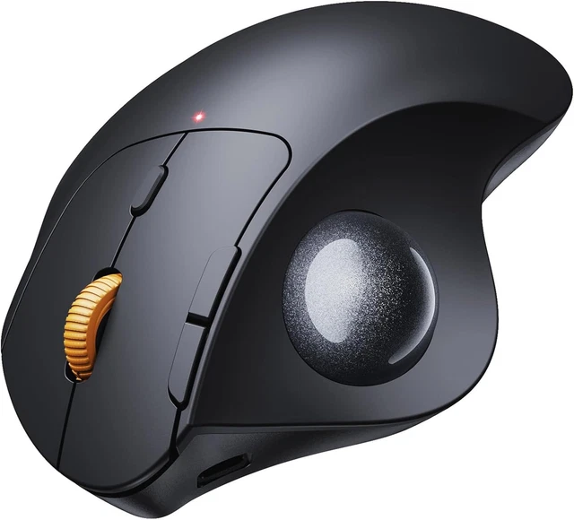 PROTOARC EM04 RECHARGEABLE Ergonomic Wireless Trackball Mouse £20.99 ...