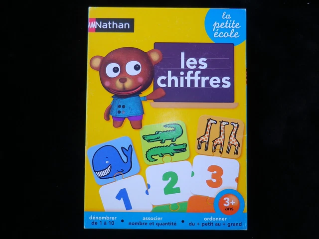 LES CHIFFRES : JEU EDUCATIF d'éveil (Nathan, La Petite Ecole, 3 ans +) EUR 8,95 - PicClick FR