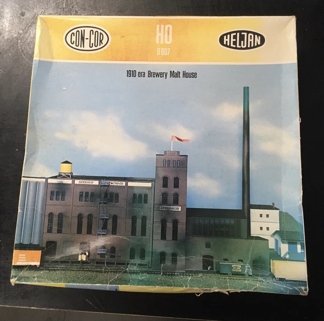 VINTAGE CON-COR HELJAN 1910 Era Brewery Malt House Ho Scale # B807 EUR ...