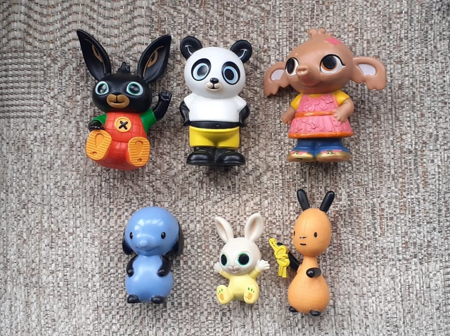 CBEEBIES BING FIGURES x 6 Bing Flop Pando Sula Amma & Charlie £12.16 ...