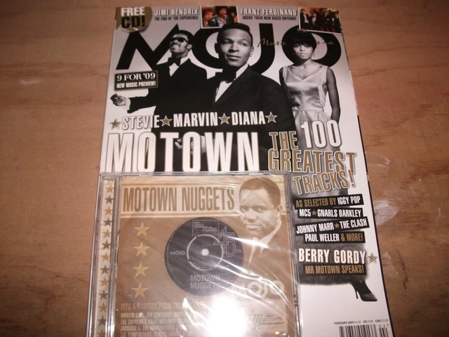 MOJO FEB 2009 Motown Special Jimi Hendrix AC/DC Germs Hawkwind King ...