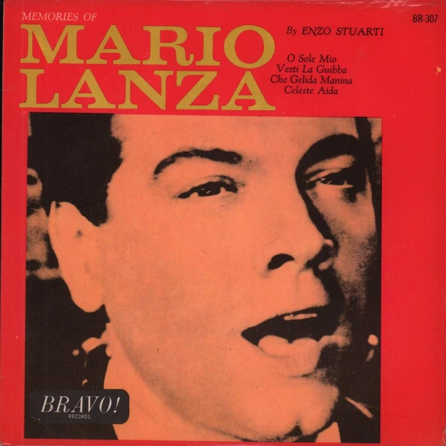 BR307 ENZO STUARTI Souvenirs De Mario Lanza 7" Vinyle UK Bravo 1964 EP ...