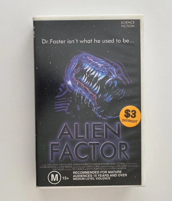 ALIEN FACTOR [VHS] VDC Video Big Box Ex-Rental Tape 1990 Horror Sci-Fi ...