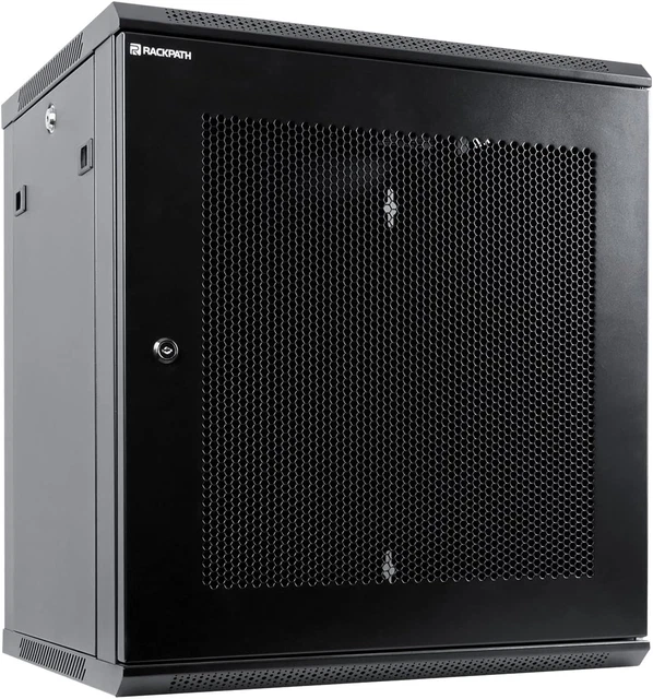 12U WALL MOUNT Server Cabinet Network Rack Enclosure, Quiet Cooling Fan ...
