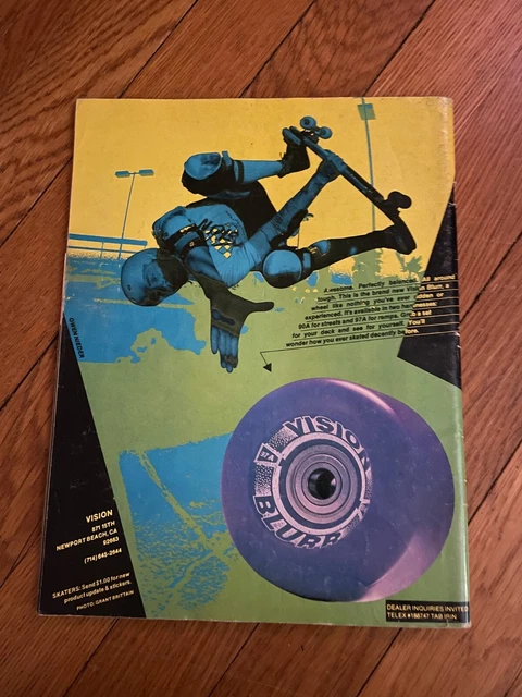 TRANSWORLD SKATEBOARDING MAGAZINE December 1985 Pierre Andre Rankine 12 ...