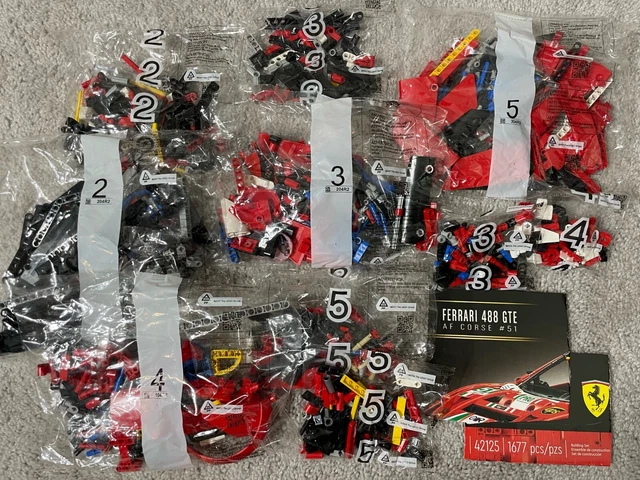 LEGO FERRARI 488 GTE AF CORSE #51 42125 | Borse sigillate\ Incomplete ...