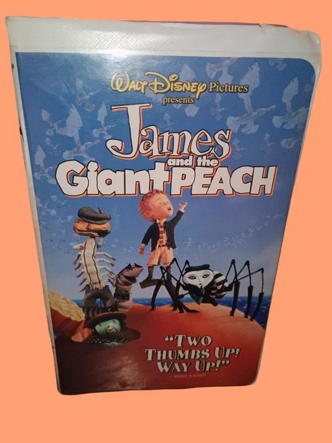 JAMES AND THE Giant Peach On Vhs Walt Disney Pictures Hard Case Roald ...