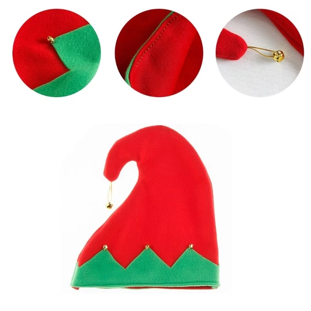 FURRY CHRISTMAS HEADWEAR Elves Cap with Bells for New Year Christmas Party £4.15 - PicClick UK