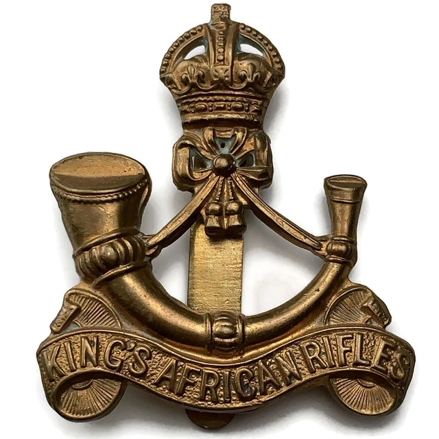 KINGS AFRICAN RIFLES Regiment King's British Colonial Africa Cap Badge ...