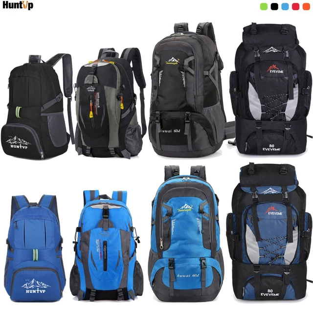 30L 60L 80L Hiking Camping Backpack Waterproof Large Outdoor Travel Rucksack Bag £12.99 ...