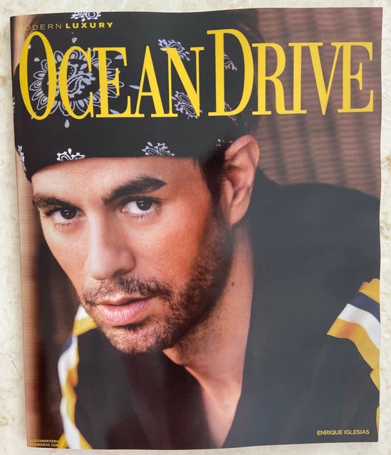 HOT ENRIQUE IGLESIAS Cover Ocean Drive Luxury Magazine Nov 2021 w ...