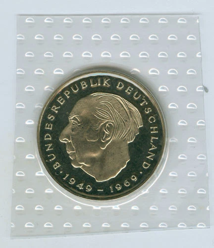 BRD 2 DM Theodor Heuss 1974 DFGJ - 1987 DFGJ stempelglanz oBH (56 ...
