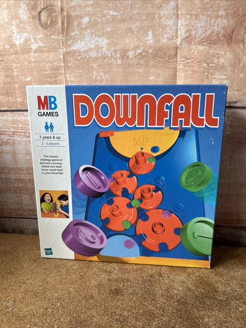 VINTAGE DOWNFALL THE Classic Board Game MB Games 1999 Complete ...