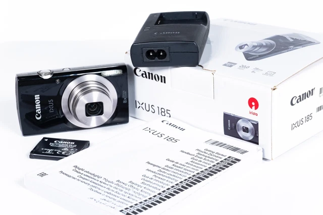 CANON IXUS 185 20.0MP HD Compact Point & Shoot Digital Camera 8x ...