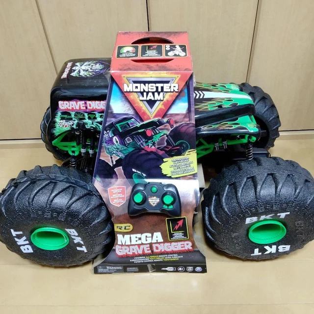 GIANT MONSTER JAM Official Mega Grave Digger All Terrain Compatible £ ...