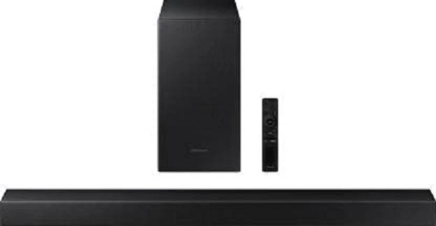 SAMSUNG 150 W Dolby Digital Bluetooth Soundbar (HW-T42E/XL, Black, 2.1 ...