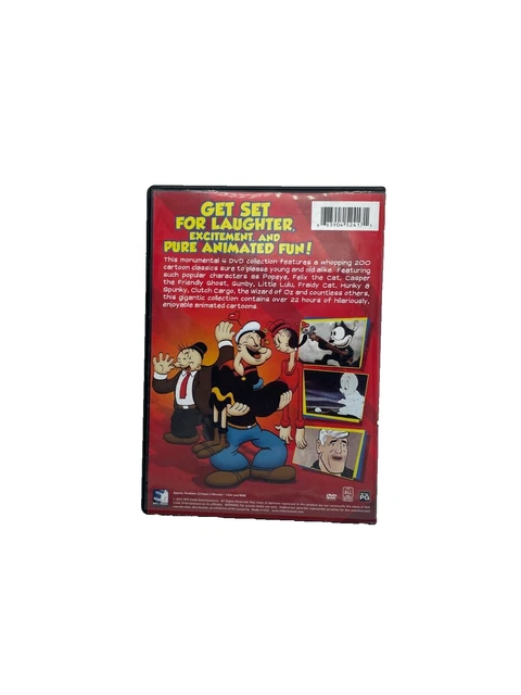 200 COLOSSAL CARTOONS Popeye, Felix the Cat, Casper the Friendly Ghost ...