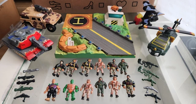 VINTAGE MILITARY MUSCLE Men MIxed Action Figures Bundle / Lot Playset ...