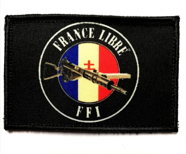 PATCH MORALE 5X8CM "FFI FRANCE LIBRE" Broderie PRINT Design Fun ...