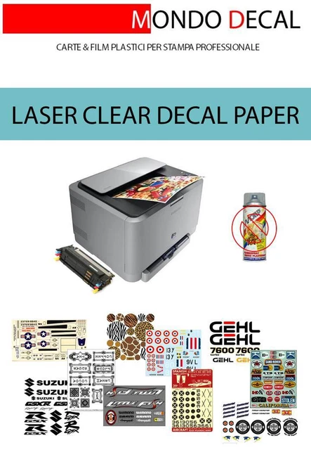 WATER TRACING PAPER No Cover-Coating, LASER Printer, 2 Sheets A4 Transp ...