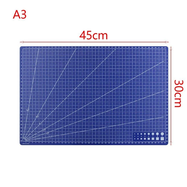 CRAFT CARD A3 Grid Lines Cutting Mat Paper Board Sewing Tool Cutting ...