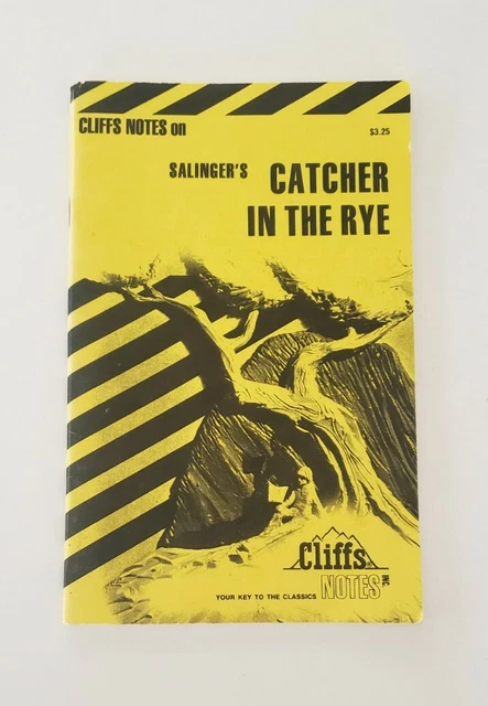 VINTAGE (1965) CLIFF Notes Book - Salinger’s CATCHER IN THE RYE - Study ...