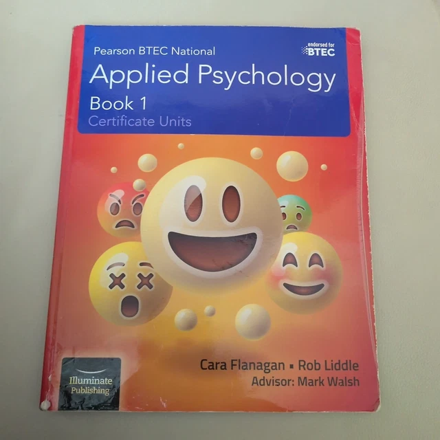 PEARSON BTEC NATIONAL Applied Psychology: Book 1,Cara Flanagan,R £20.00 ...