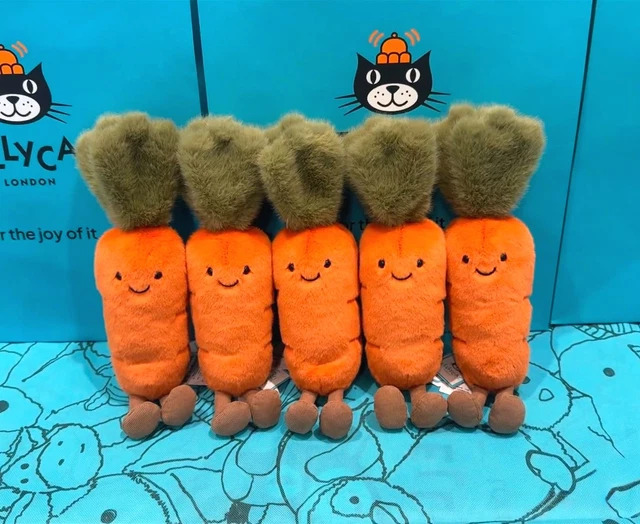 JELLYCAT AMUSEABLES CARROT Vegetable Series Toy Brand New w/Tags&Dust ...