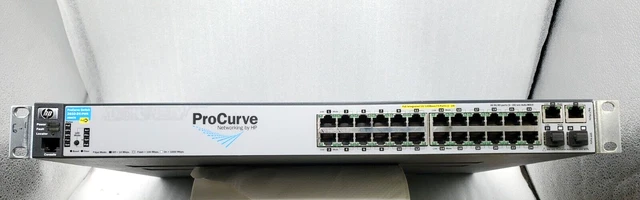 HP PROCURVE 2610-24-PWR 24 Port PoE Managed Ethernet Switch J9087A $60. ...