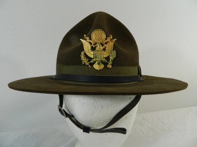 US ARMY M1911 Campaign Hat P.J O'Hare Device Insignia S7 3XXX Beaver ...
